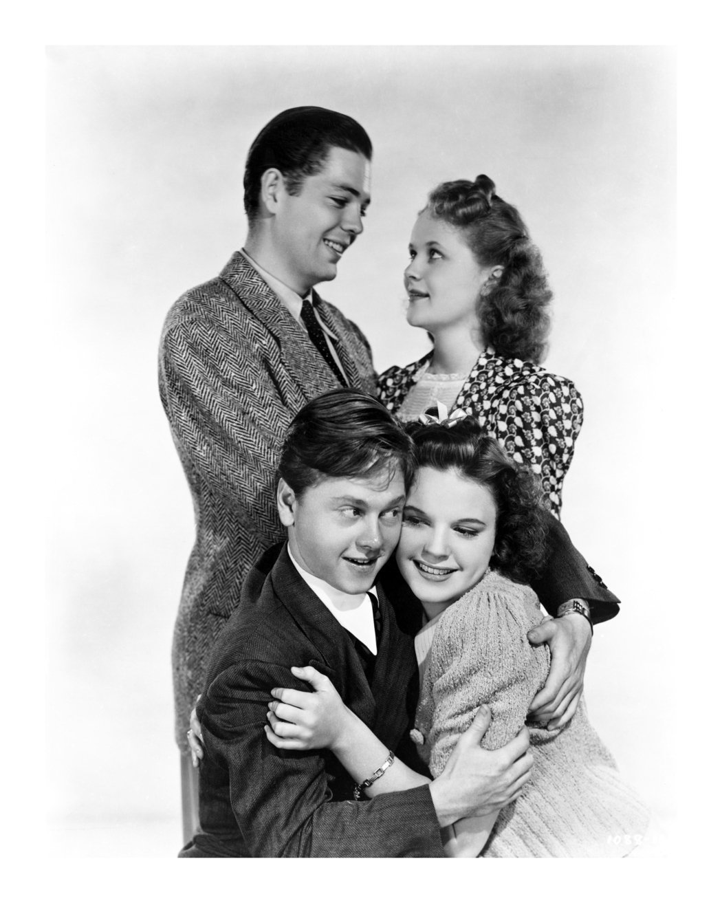 Globe Photos Entertainment & Media Judy Garland, Mickey Rooney, Betty Jaynes and Douglas Mcphail ...